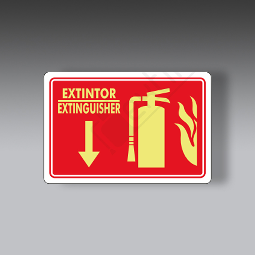 Letreros Para La Seguridad Industrial Extintor Extinguisher Modelo ...